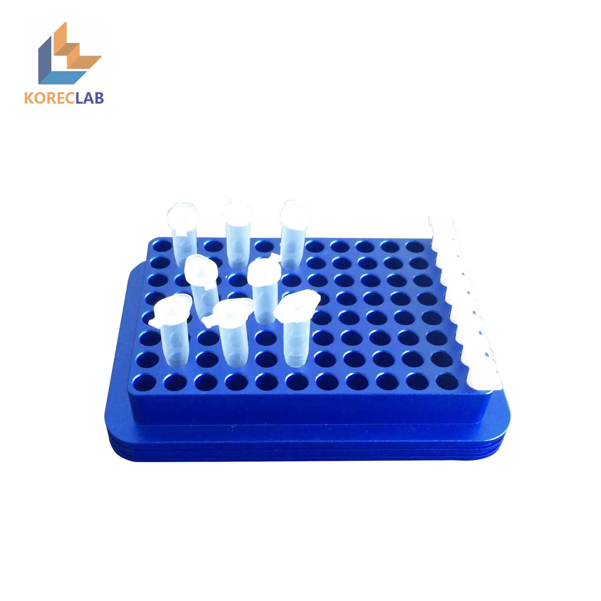 Lab Test Tube Aluminum 96 Well Pcr Tube Cooling Rack - Buy Metal Test ...
