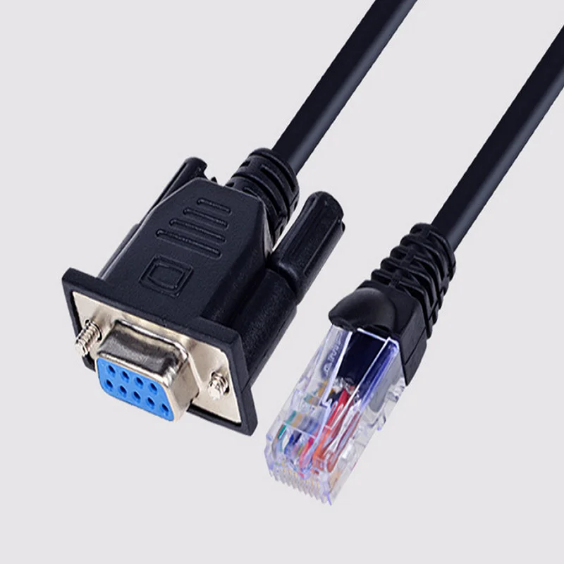 1.5m Rj45 Lan Ethernet Adapter To 9 Pin Db9 Female Rs232 Cable - Buy ...