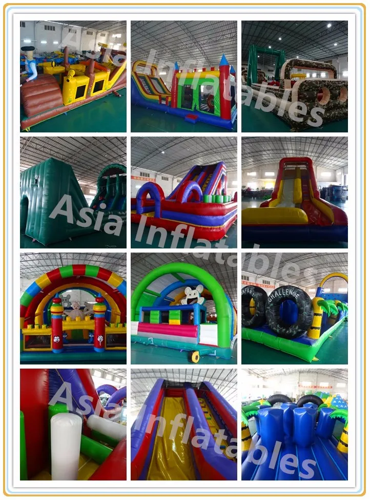 Inflatable Rainforest Extreme Obstacle Course/ Jungle Run Obstacle ...
