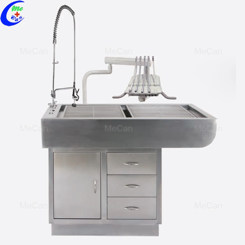 Preparation Table Dental Table With Stainless Steel Tub - Buy ...
