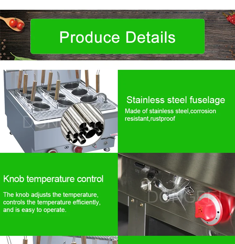 Dongpei Commercial Gas Noodle Boiler - Efficient Pasta Cooking