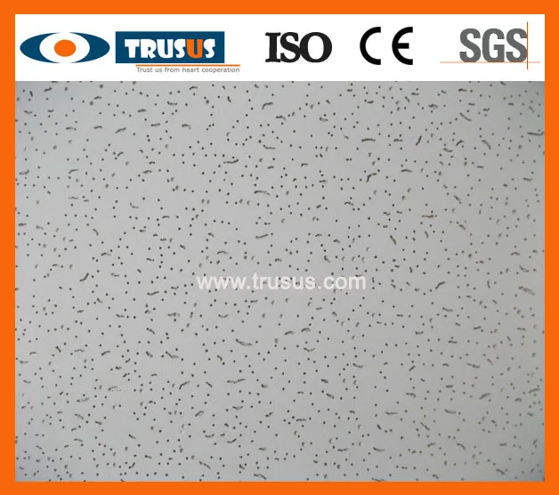 Class A1 Non-combustible Light Weight Acoustic Tiles Ceiling 15mm ...