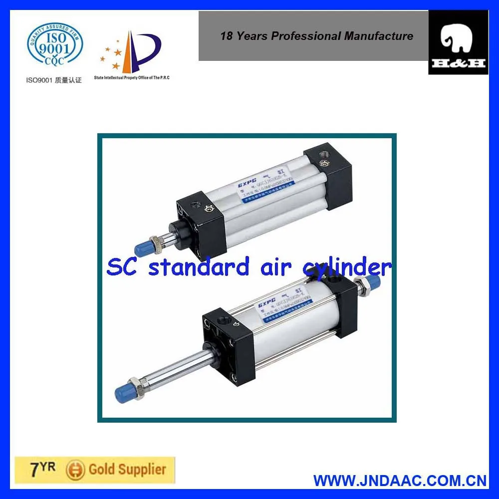 Square Style Pneumatic Cylinder - Buy Pneumaitic Cylinder,Double Acting ...