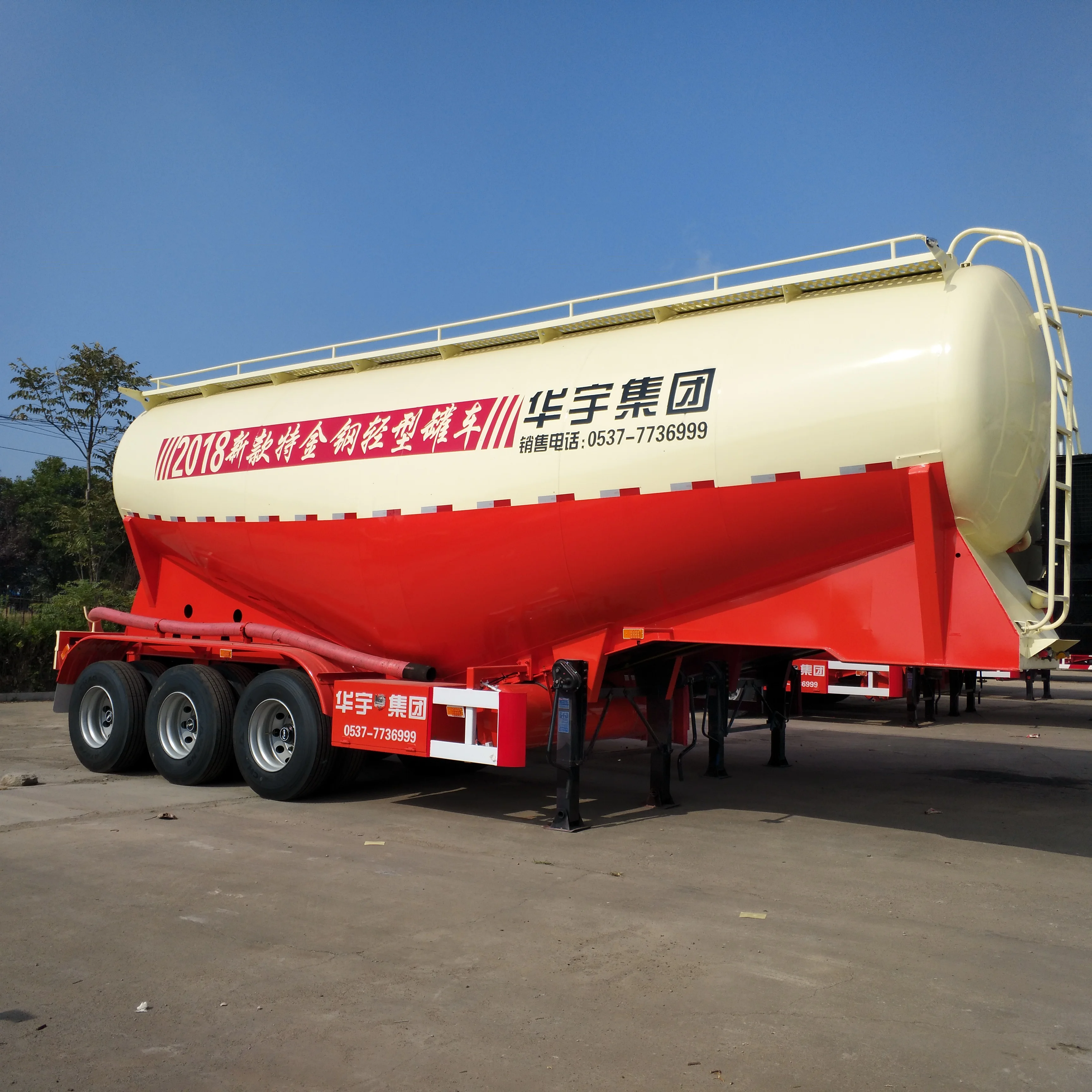 Hot Sale 50cbm Dry Bulker Semi Trailer/Bulk Cement Semi Trailer - My ...