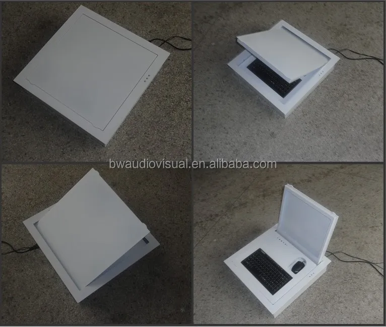 Executive Office Table Flip Up Computer Lcd Monitor Lift For Office ...