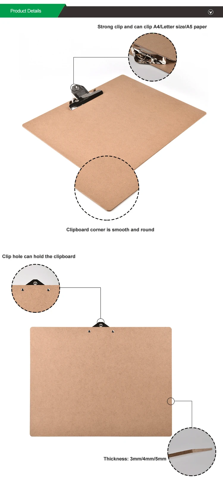 Wooden Mdf Clip Board A3 Size Clipboard - Buy A3 Size Masontie ...