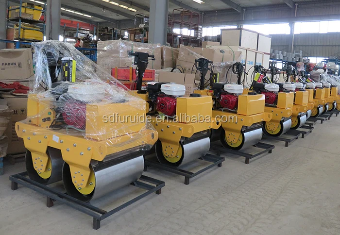Small Soil Compactor 550kg Double Drum Baby Roller (fyl-s600c) - Buy ...