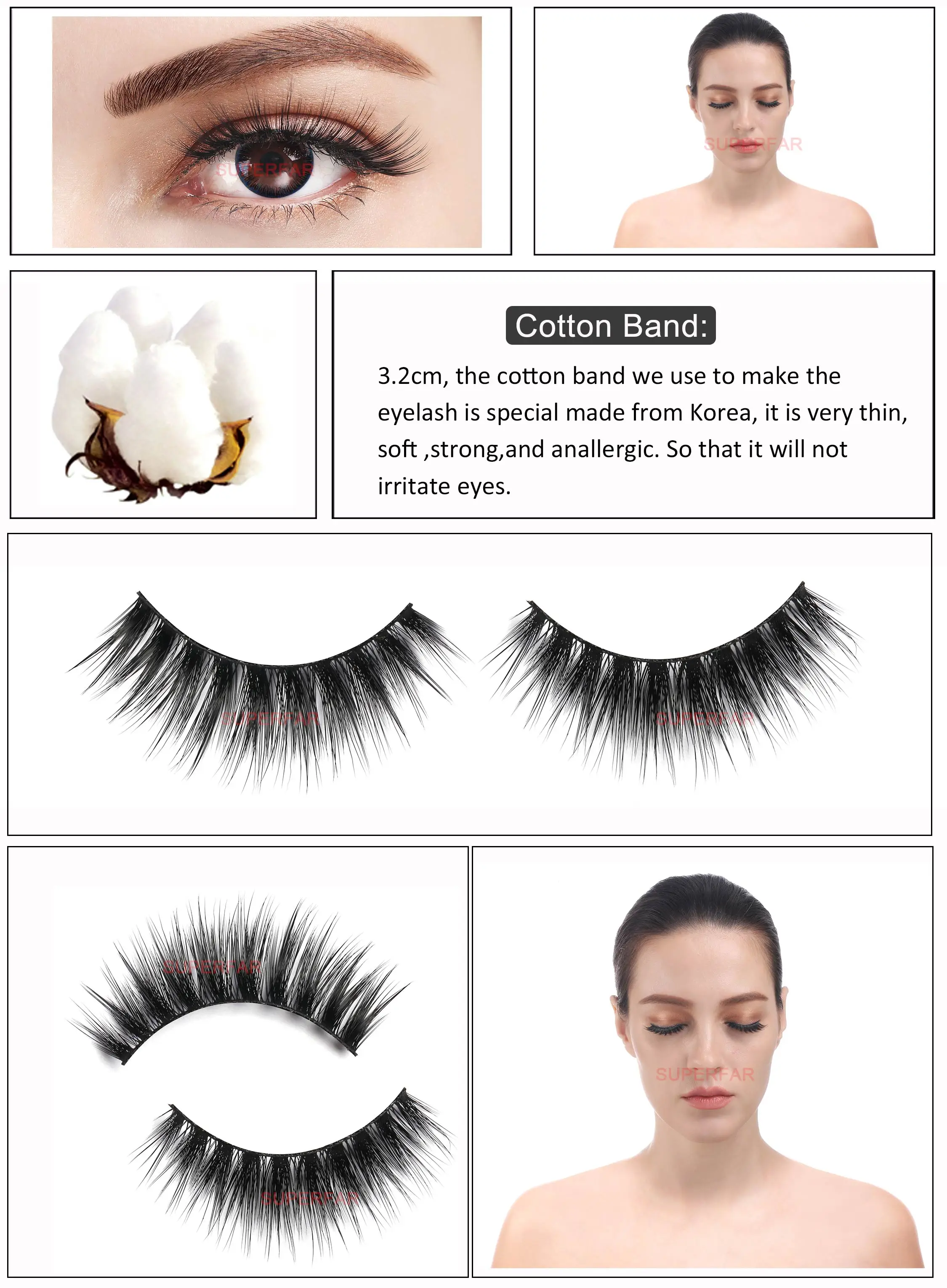 Wholesale 2019 Best Premium 3d Silk Lashes Faux Strip False Fake ...