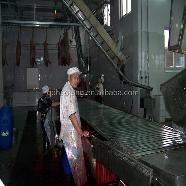 Pig Slaughter Machine Horizontal Type Pig Killing And Bleeding Conveyer ...