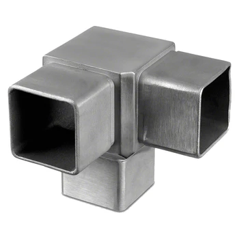 Custom 2 Way 3 Way 90 Degree Elbow Steel Tube Connectors Square Pipe ...