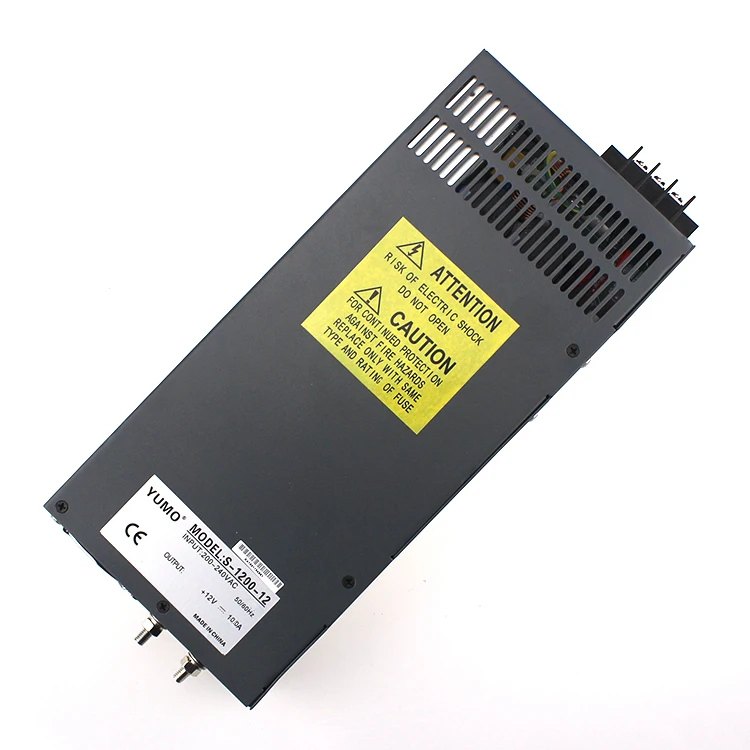 S-1200-12 CE Rohs 1200w 100A 12V SMPS - Big Power Supply