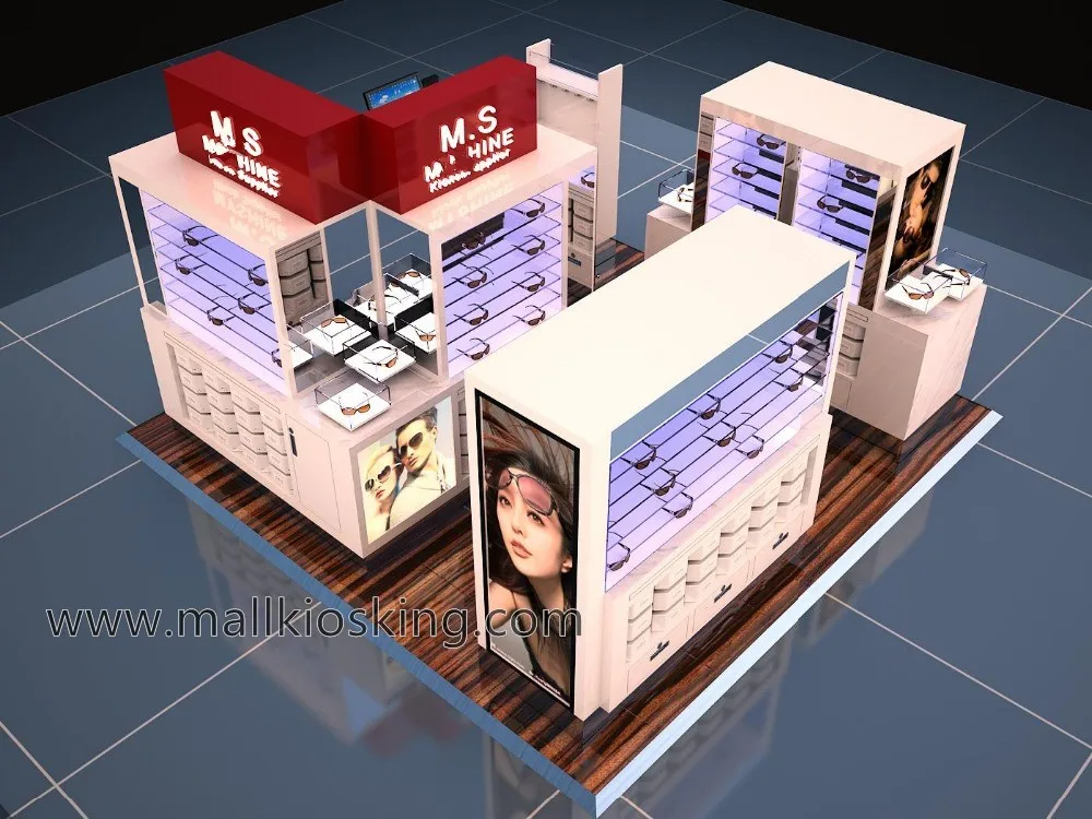 Wooden reading glasses sunglass display showcase with high quality