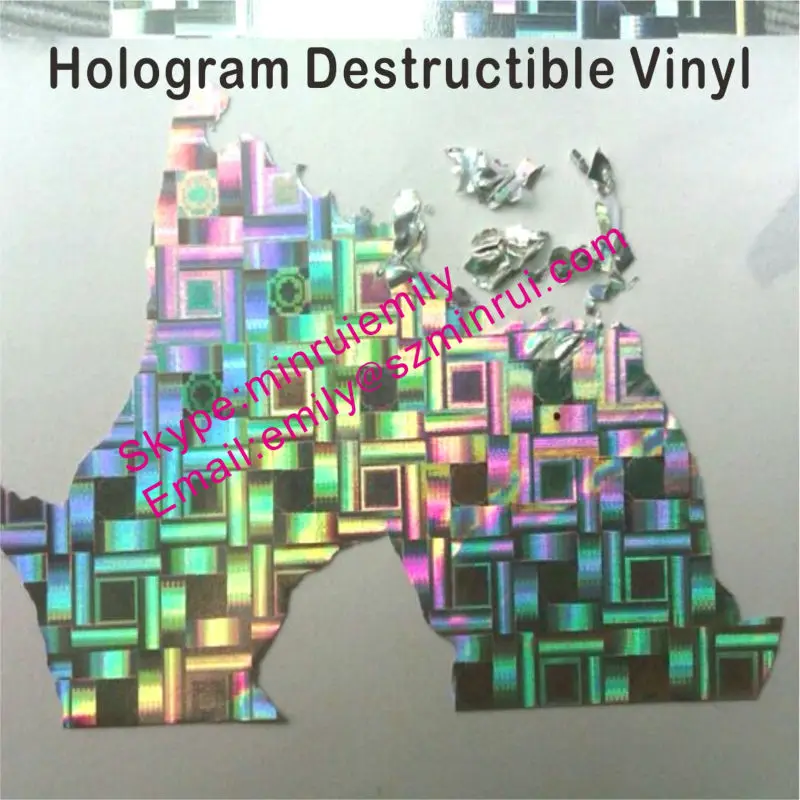 Custom Brittle Black Round Tamper Proof Screw Void Sticker Covers