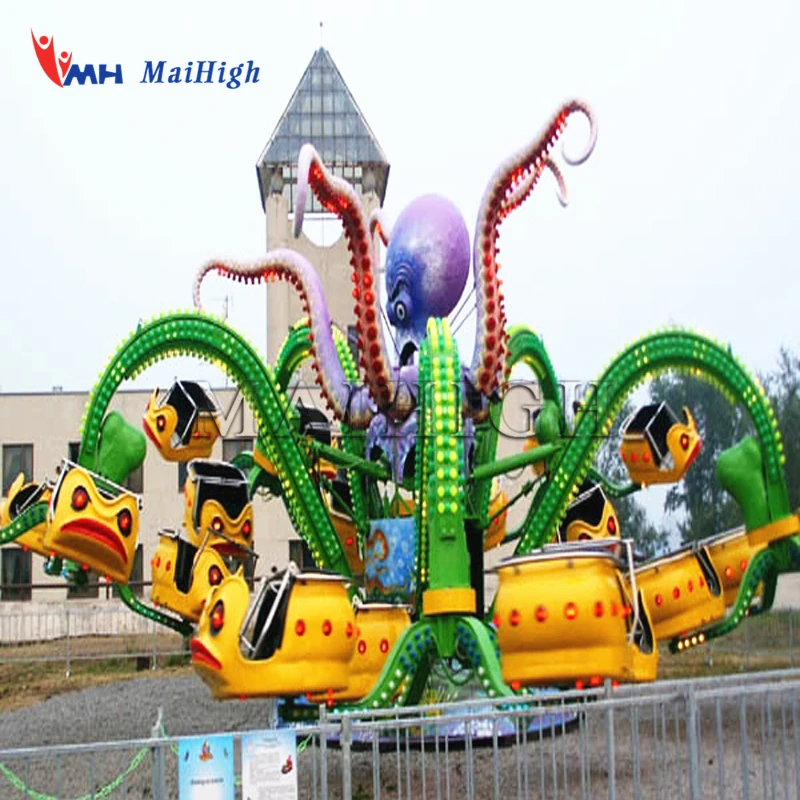 Funfair Park Rides Amusement Facility Large Rides Rotary Octopus - Buy ...