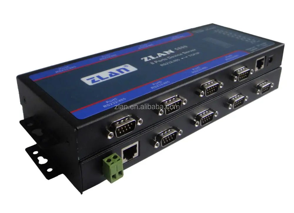 RS845 - 8 Port Serial to Ethernet Converter for Industrial Use