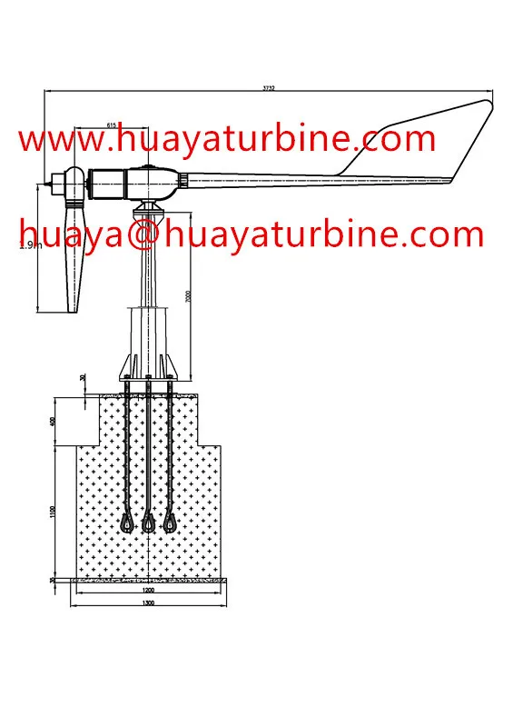 SD3 Type Horizontal Axis Wind Turbine 2kW-5kW with Pitch Control for On ...