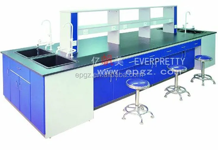 Acid Resistant Hospital Lab Workbench Table With Sink - Buy Laboratory ...