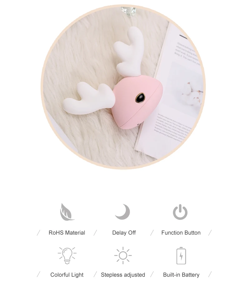 New Product Colorful Baby Night Light Kids Sensor Lamp For Christmas ...