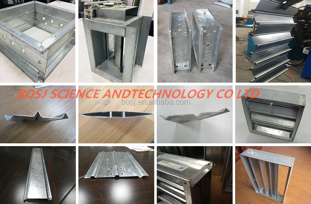 MSFD VCD HVAC Fire Damper Shutter Blade Duct Frame Roll Forming Machine ...