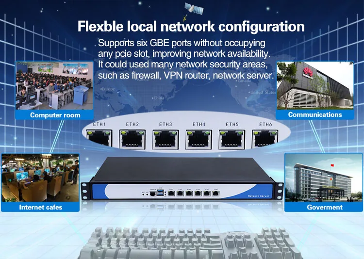 1U Rack Mount Server with 4G GSM Router - Secure & Versatile