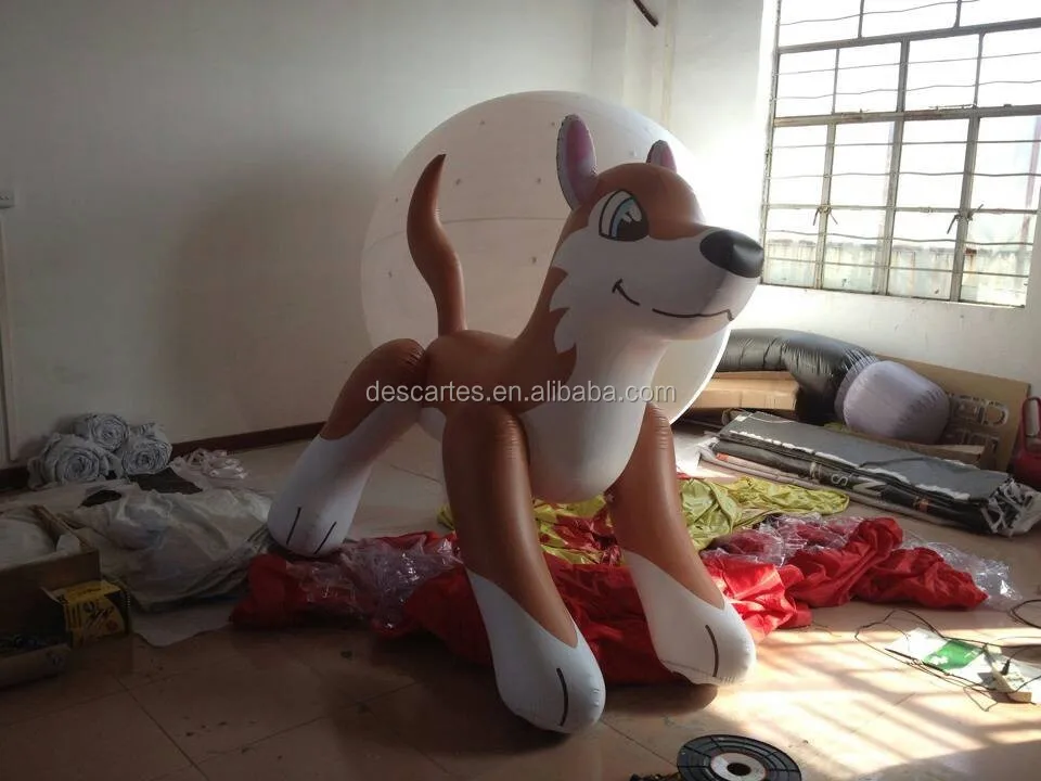 2.5m Height Custom Inflatable Animals/pvc Giant Inflatable Wolf For ...