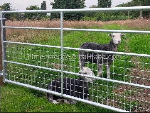 Galvanised 7 Rail Galvanised Metal Farm Field Security Gates/7 Bar ...