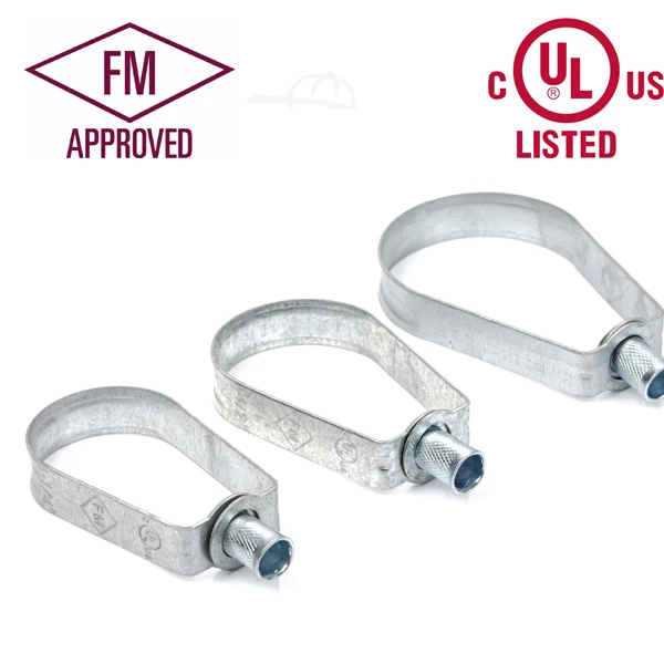 UL Listed FM Approved Clevis Hanger - White Zinc, Casting