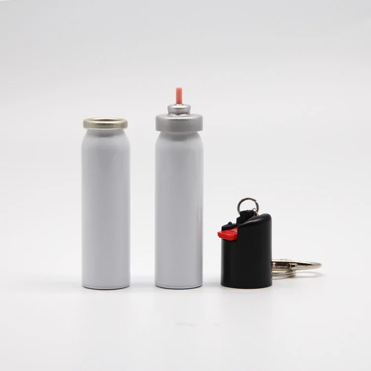 White Mini Pepper Spray Aluminum Aerosol Cans 15ml 20ml Wholesales ...