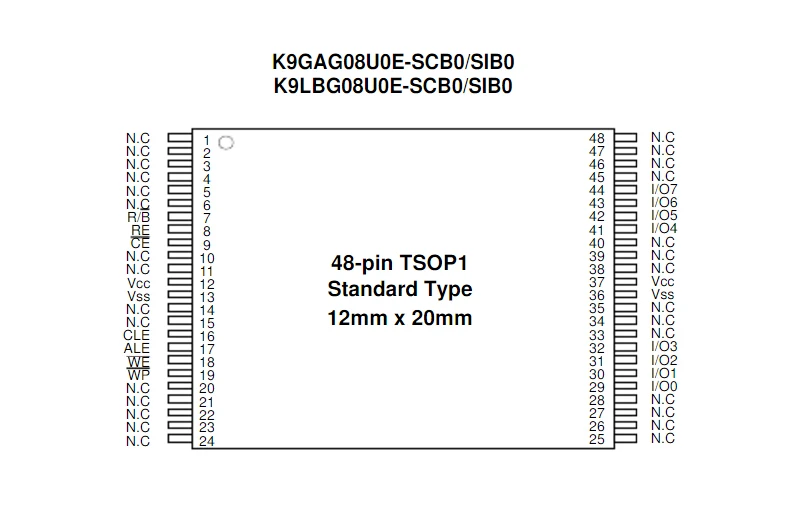 Circuito integrado TSOP48 IC K9GAG08U0E (K9GAG08U0E-SCB0)| Alibaba.com