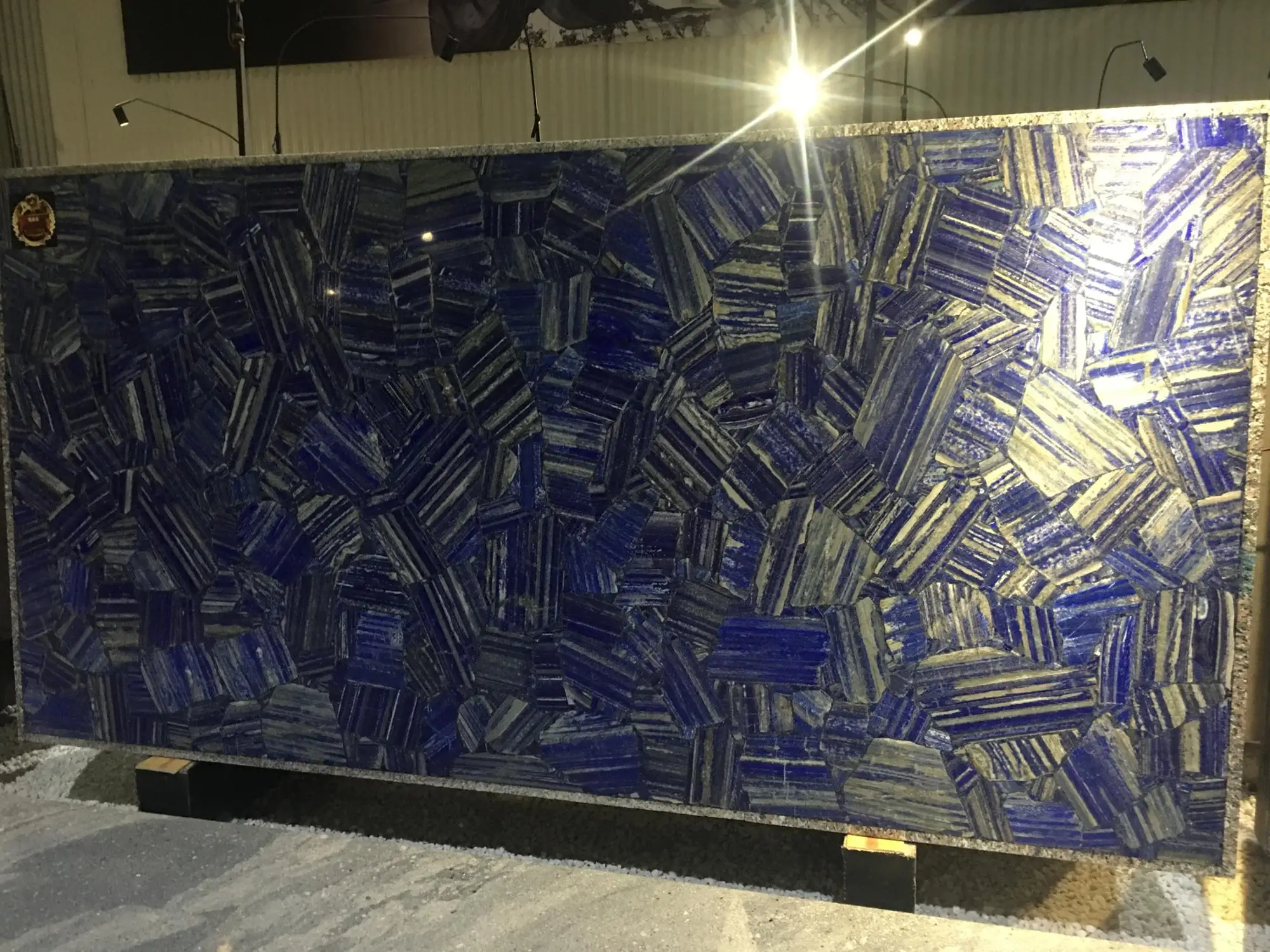 Artificial Lapis Lazuli Slab Kitchen Countertop - Polished Blue ...