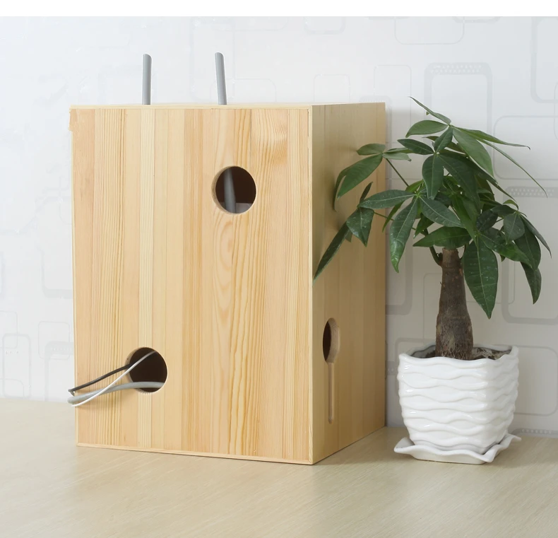 2 Layers Customized Selected Pine Simple Wall Mounted Solid Wood Router ...