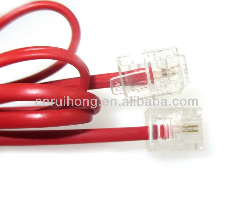 Promotional Rj11 Telephone Connection Line 2 Conductor Phone Cord - Buy ...