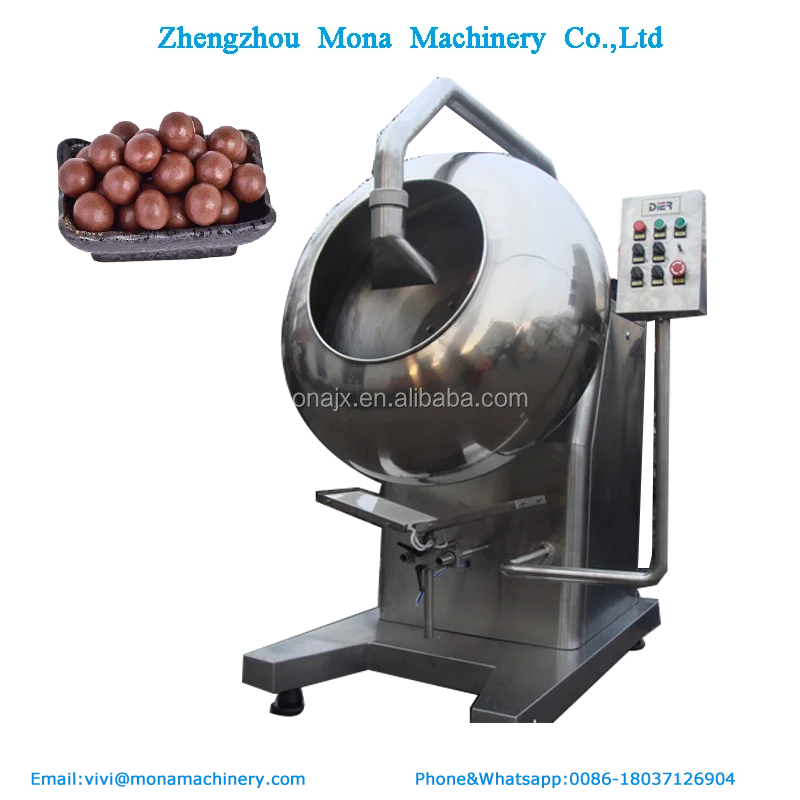 Automatic Chocolate Sugar Coating Machine/chocolate Coating Pan Machine ...