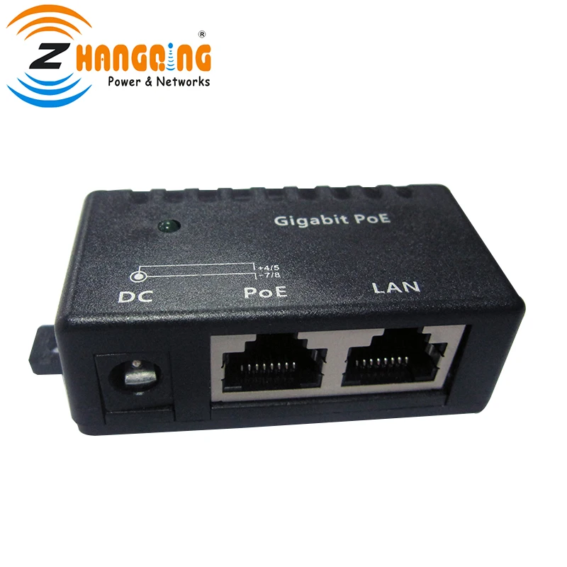 PoE for IP Camera POE Injector Splitter 1 Port Power Over Ethernet ...