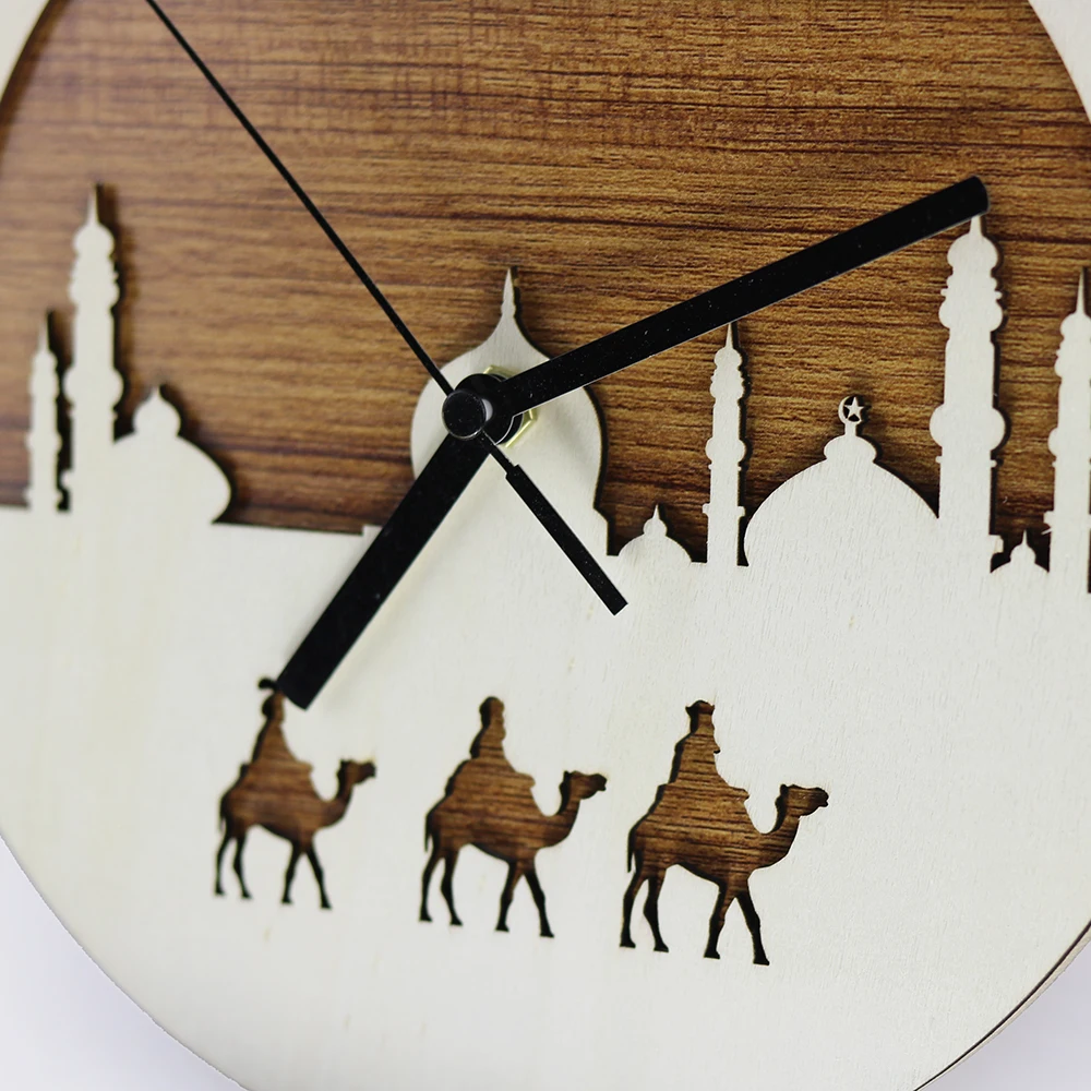 Wholesale Custom Laser Cut Wood Wall Clocks for Gifts