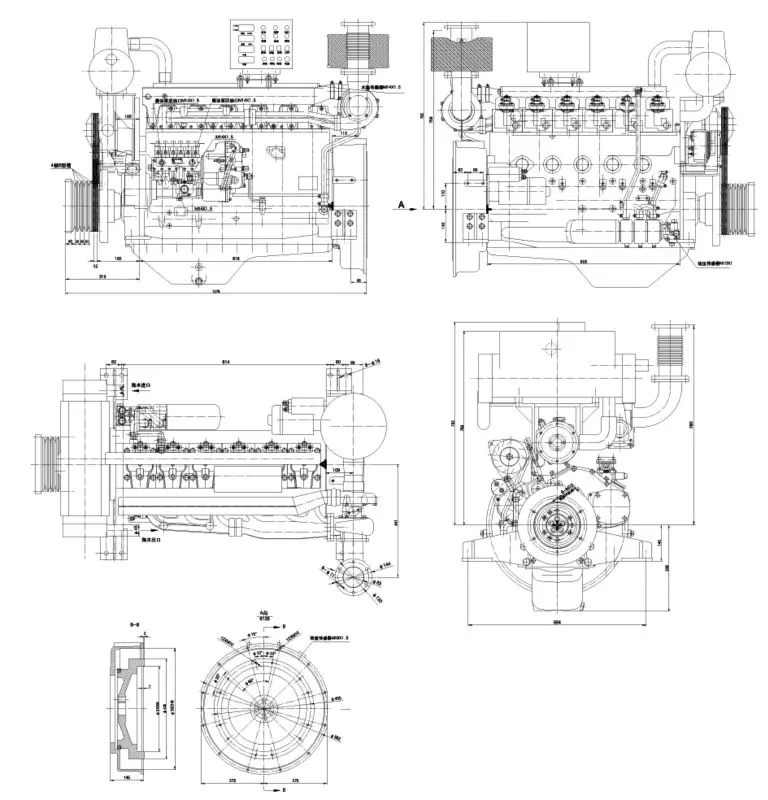 Weichai Deutz 226B Series Marine Diesel Engine for Boat