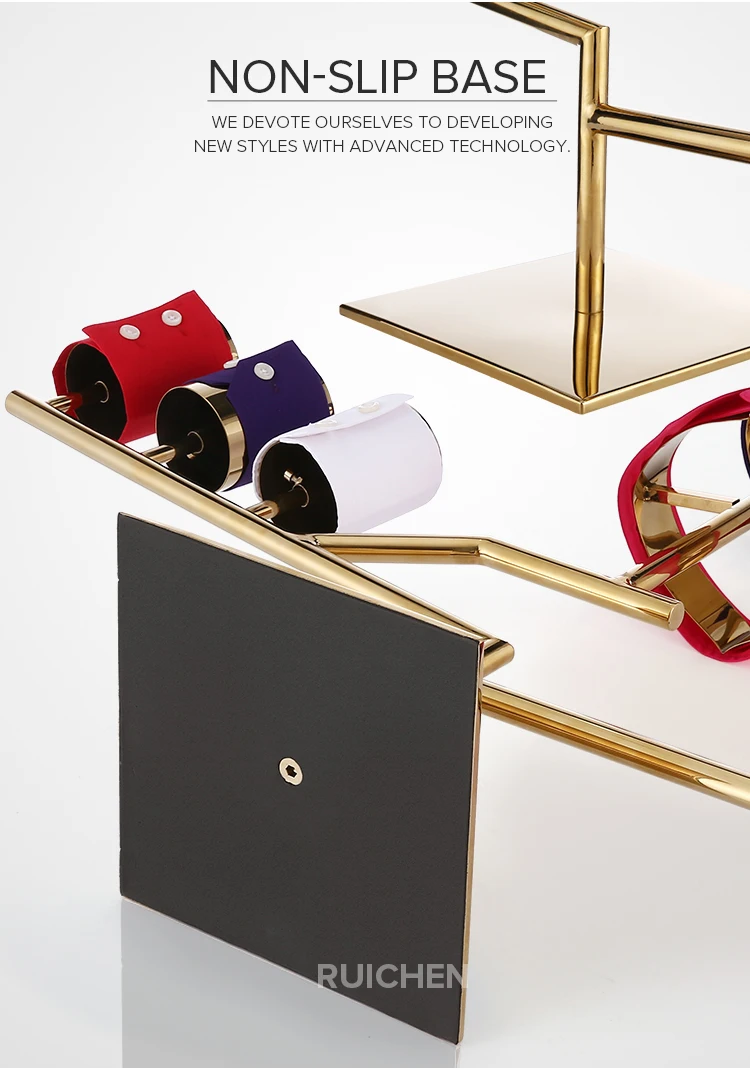 Exquisite Stainless Steel Cuff Display Stands for Boutiques