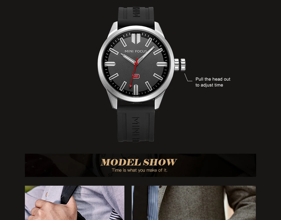 Men Fashion Waterproof Japan Movement Quartz Watch Sr626sw Stainless ...