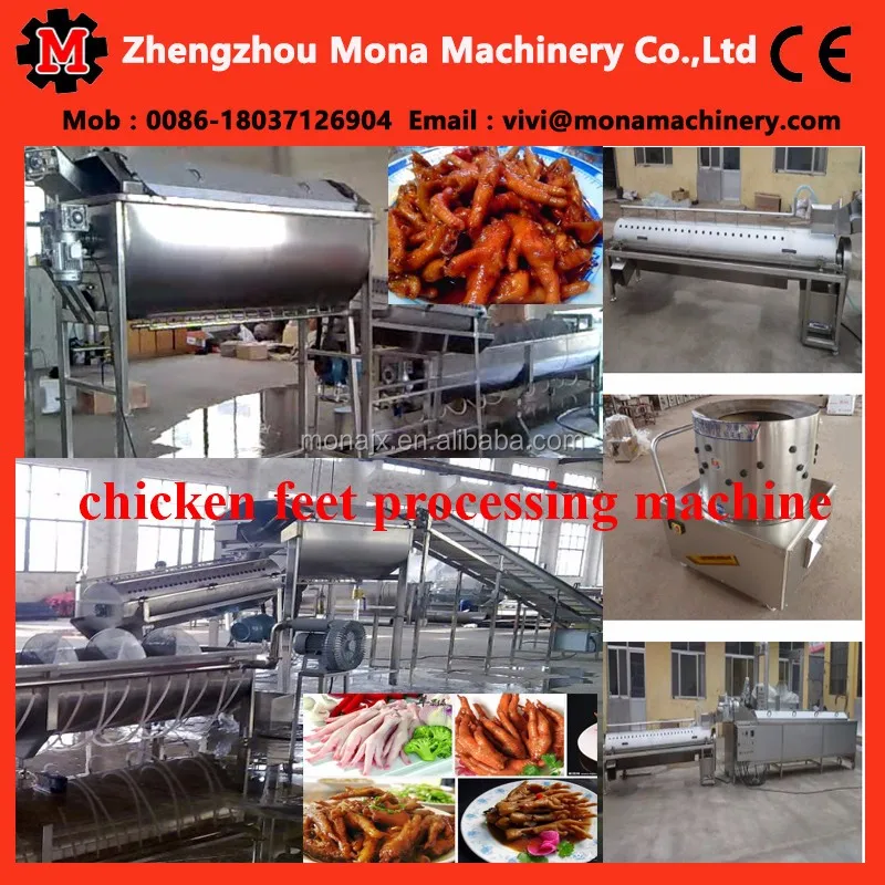 Automatic Chicken Feet Processing Machine /chicken Claw Peeling Line ...