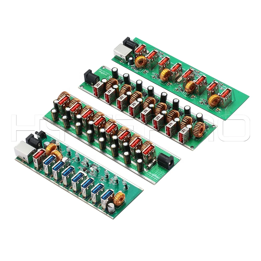 Custom 8 Port Usb Hub Charging Pcb Module Printed Circuit Board ...