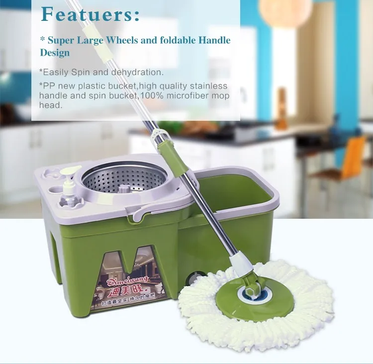 Dimeiwang 360 Fringe Easy Magic Mops With Water Outfall - Buy Magic ...