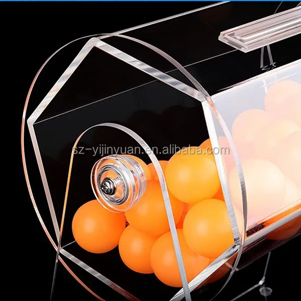 Eco-friendly Roller Lottery Acrylic Material Lucky Draw Box