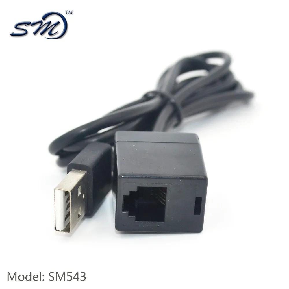 Black Telephone 4 Core RJ11 to USB Adapter Cable from China ...