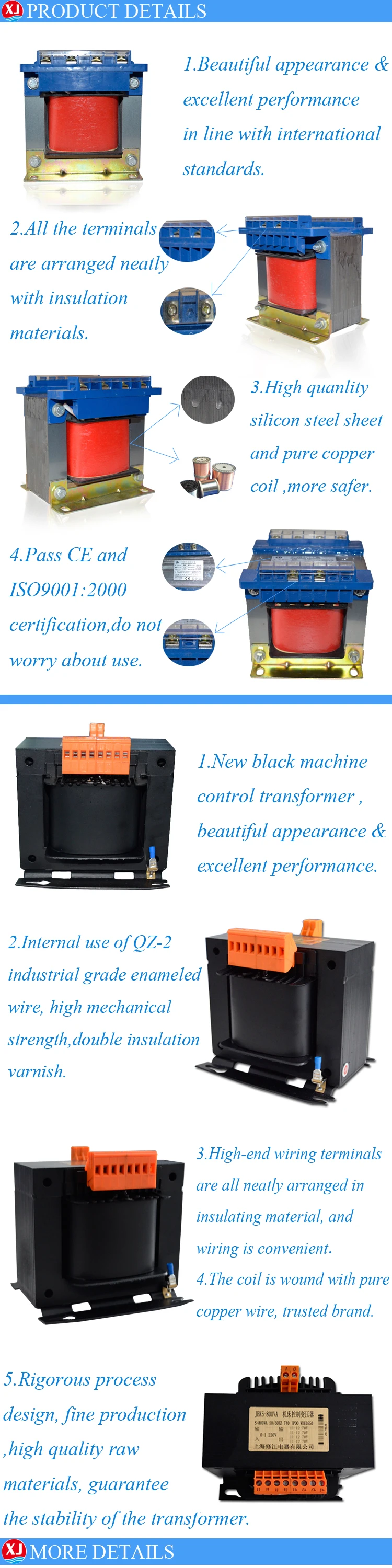 Factory Directly 100va 220v 110v To 12v 24v 36v 48v 70v Single Phase ...