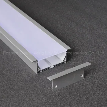 Strip Wide Flat Thin Led Aluminum Profiles /extrusion Extruded T Type ...