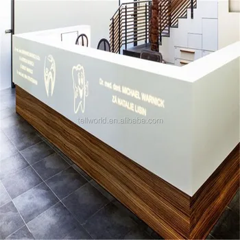 Retail Store Front Desk Counter Modern Reception Desks With Led - Buy ...