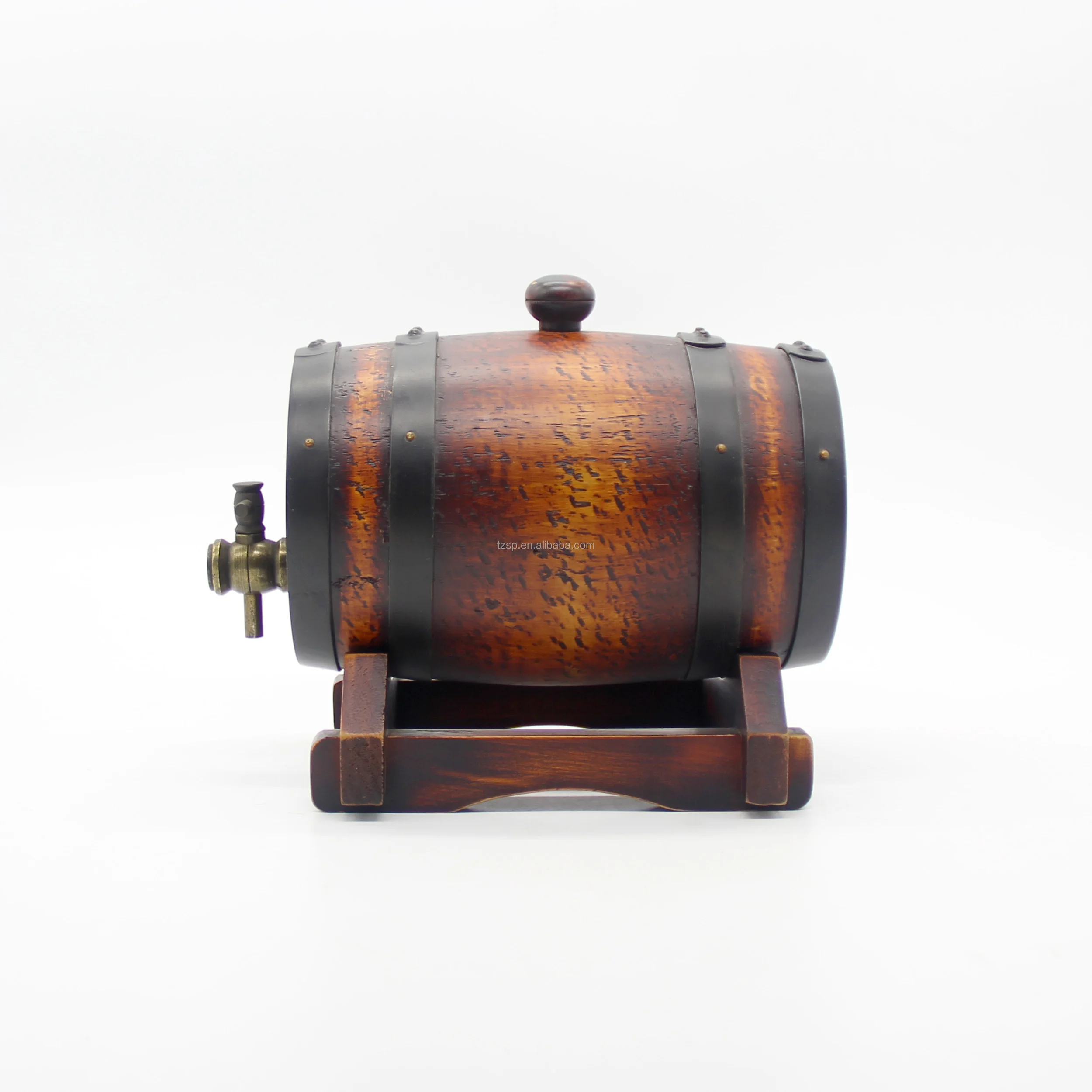 Factory Customized 5.0l High Quality Oak Wine Barrels With Foil Bag For ...