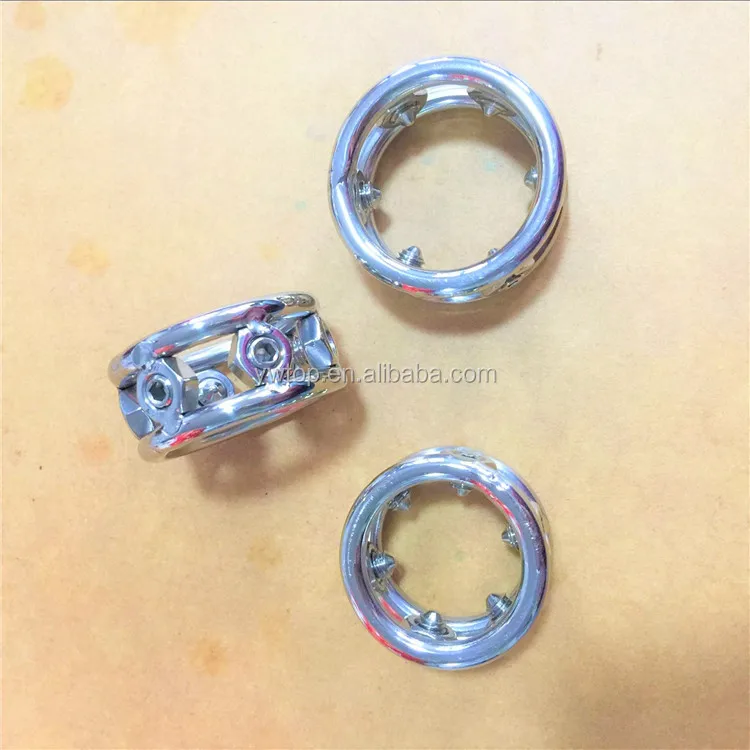 Anneau Double Tête À Pointes De Coq Et Clé Hexagonale,En Métal,Clou En ...