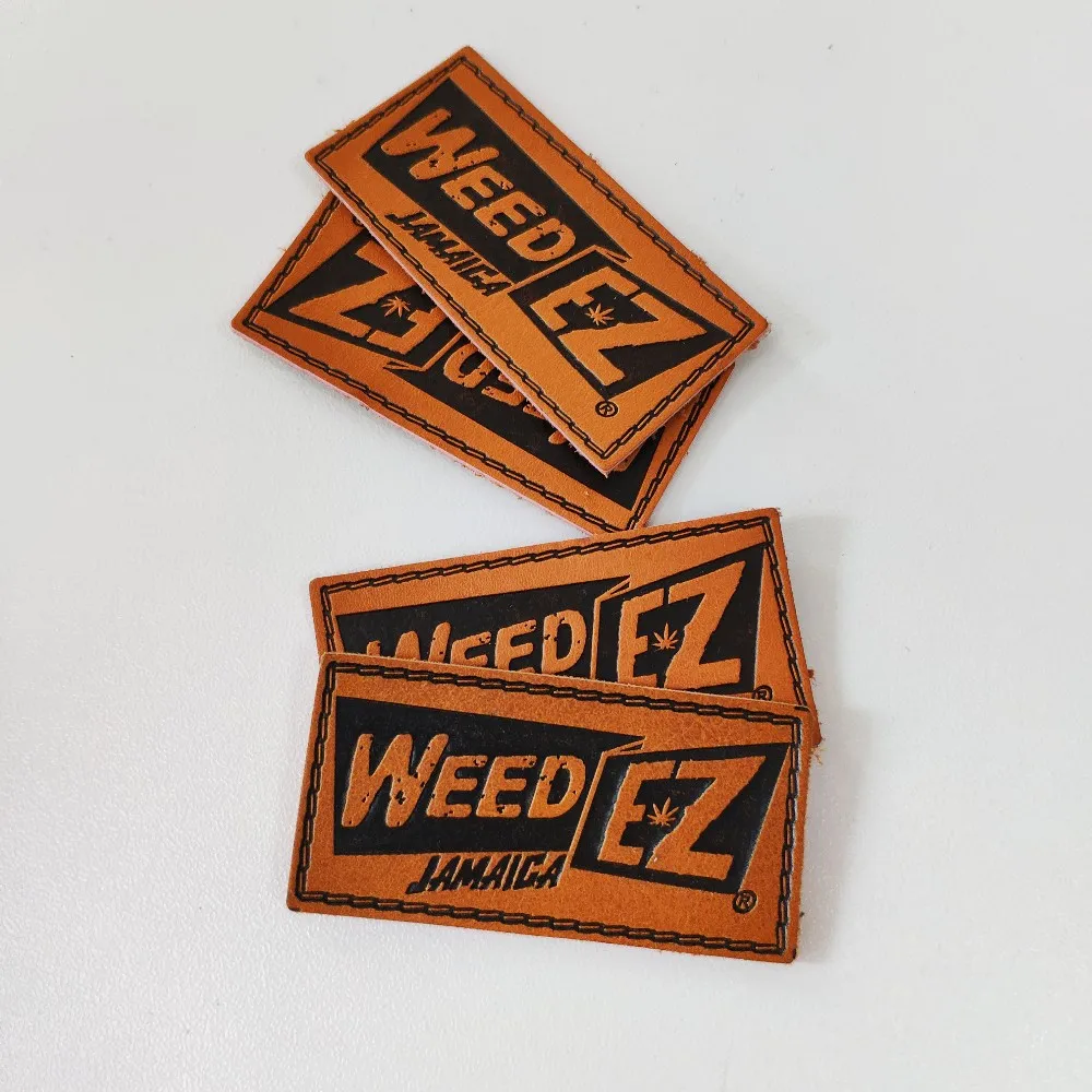 Custom Jeans Pu Leather Patch Labels For Garment - Buy Jeans Leather ...