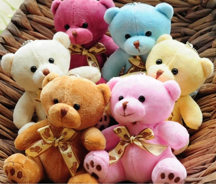 OEM Manufacturer Custom Mini Miniature Teddy Bear Keychain